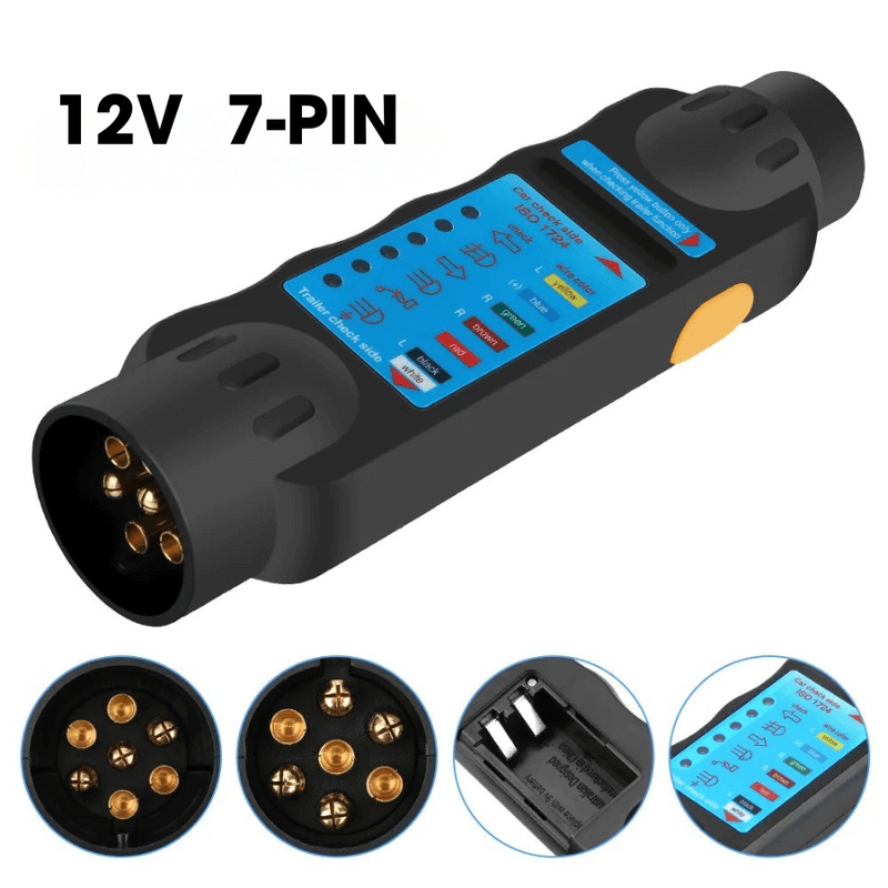 7 Pin Round Plug Socket 12V Trailer Tester – Quick, Accurate Wiring Di ...