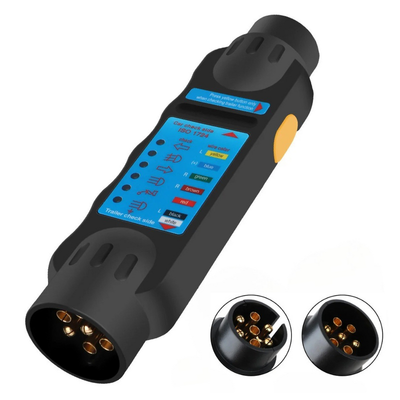 7 Pin Round Plug Socket 12V Trailer Tester – Quick, Accurate Wiring Di ...