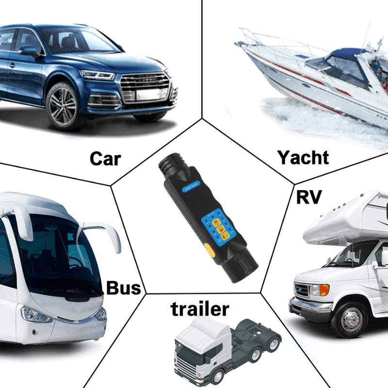 7 Pin Round Plug Socket 12V Trailer Tester – Quick, Accurate Wiring Di ...
