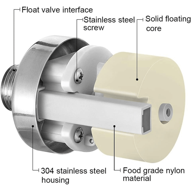 304 Stainless Steel Automatic Water Float Valve – Auto Shut-Off for Ta ...