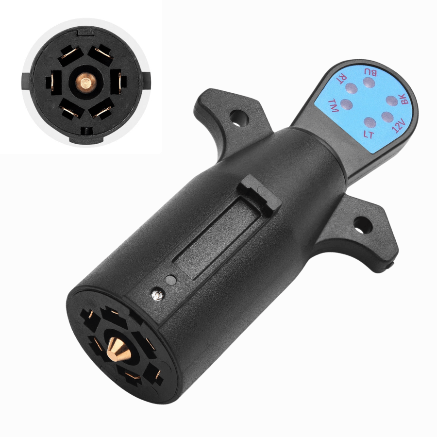 7-Way RV Blade Trailer Wiring Tester — Plug & Play LED Diagnosis for S ...