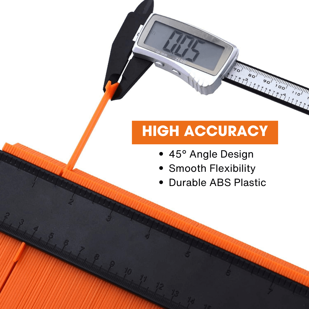 Contour Gauge Profile Duplicator Tool with Adjustable Metal Lock for P ...