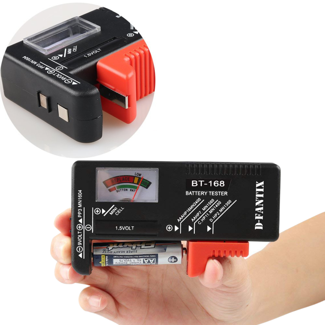 Universal Battery Voltage Tester, Battery Life Level Testers – TOOLTRA